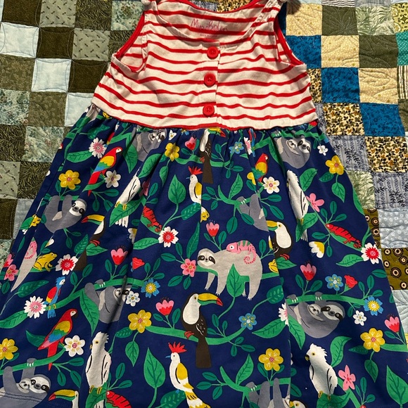 Mini Boden | Dresses | Mini Boden Striped Animal Print Dress | Poshmark